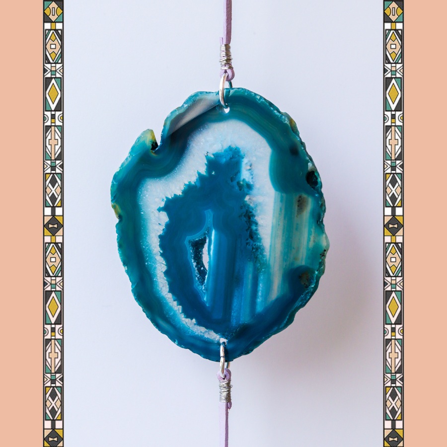 Large Moon Hangers with Clear Quartz - heART at Work